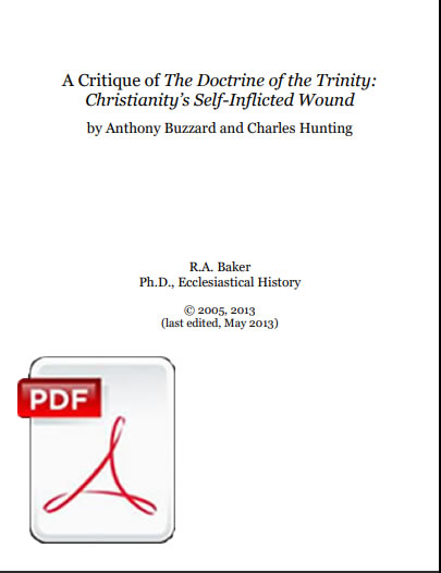 Book reviews - Anthony Buzzard | Critique of The Doctrine of the ...